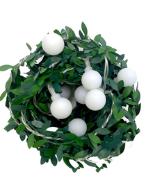 2m 20 LED Green Leaf Garland String Lights-battery powered | Shop Today ...