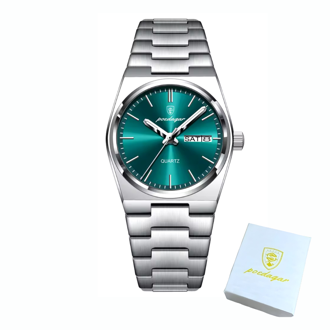 Poedagar Luxury Men's Day-Date Watch | Butterfly Clasp | Shop Today. Get it Tomorrow! | takealot.com