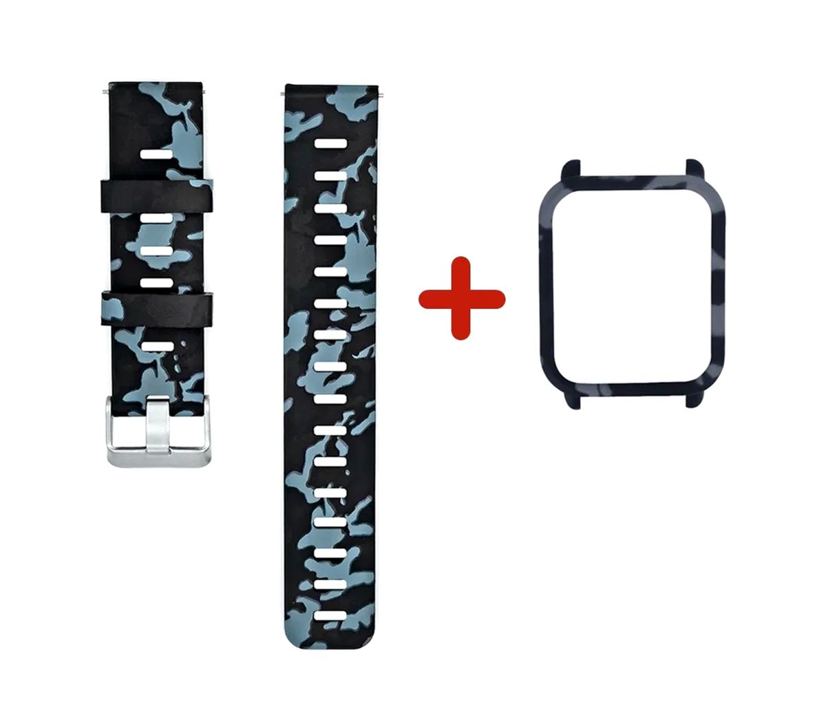 Killer Deals 20mm Silicone Strap & Protective Case w/ Film for Amazfit ...