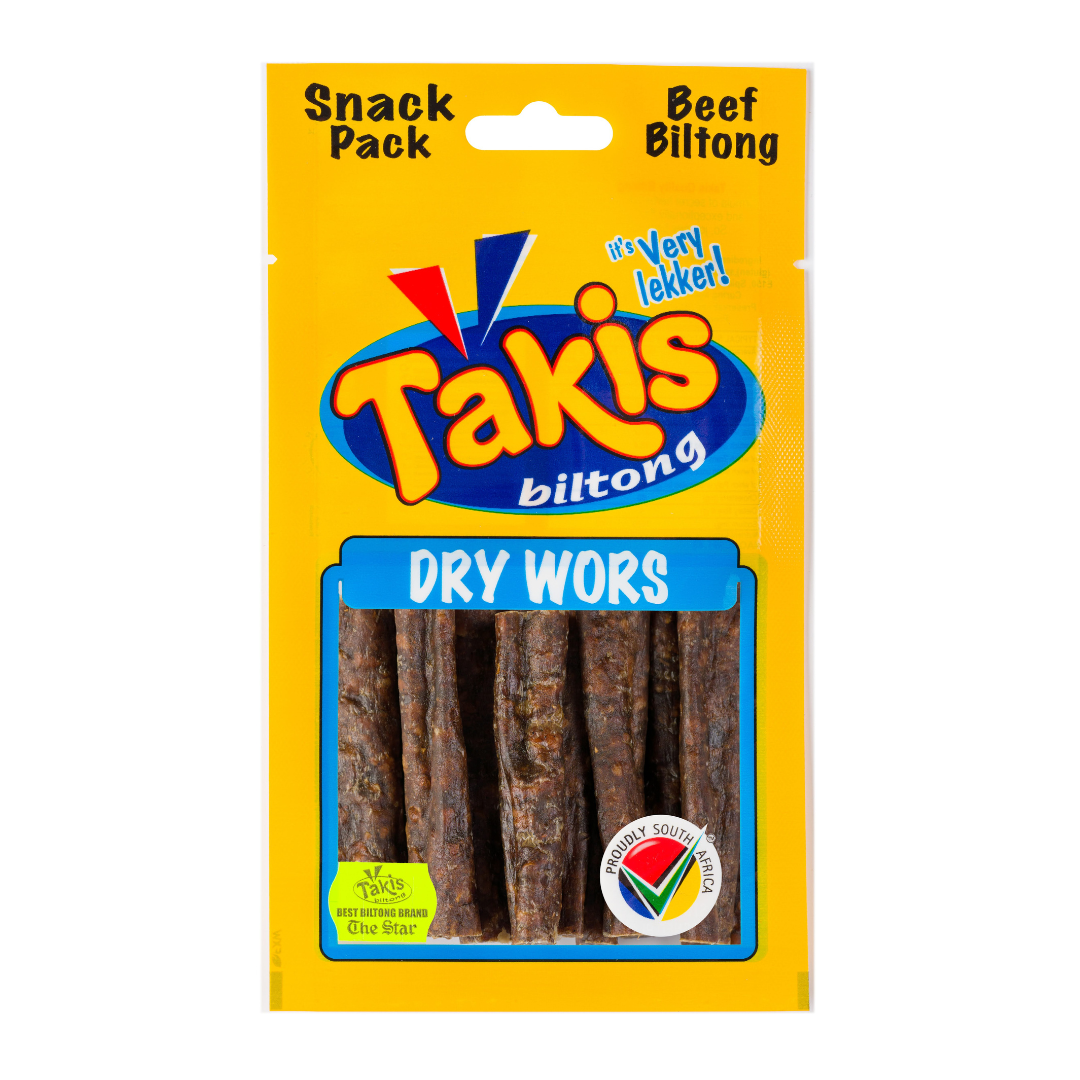 Takis Biltong Snack Pack - Dry Wors - Beef - 60g | Shop Today. Get it ...