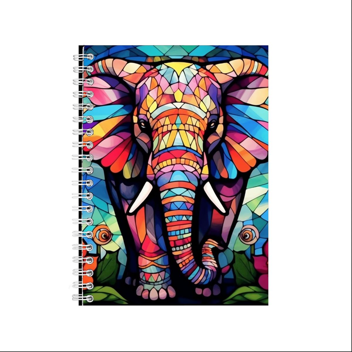 A5 Notebook Glass Stained Elephant 3 Gift Idea | Shop Today. Get it ... A5 Notebook Glass Stained Elephant 3 Gift Idea | Shop Today. Get it ...
