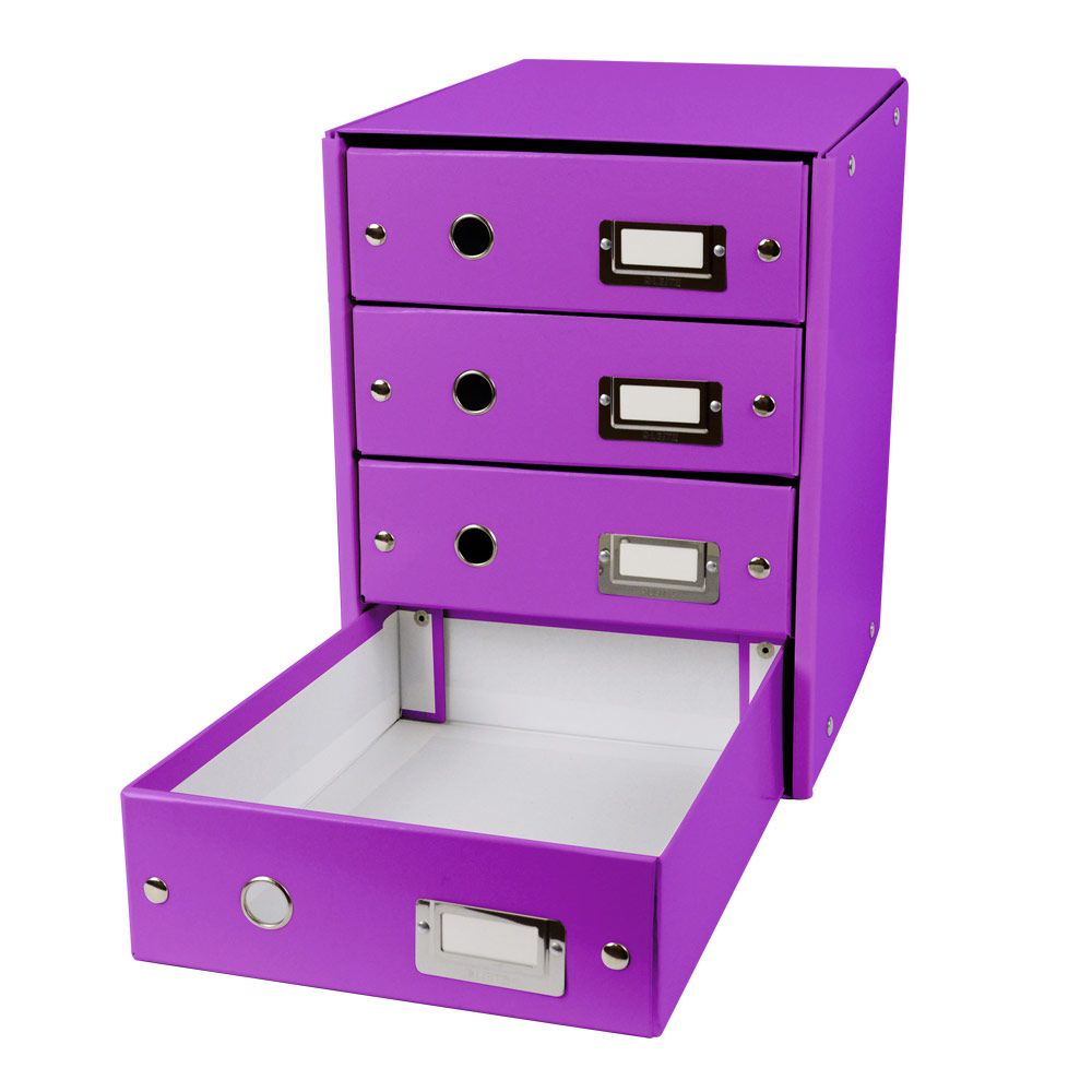 Leitz: Drawer Cabinet 4 Drawers - Purple | Shop Today. Get it Tomorrow ...