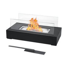 Alcohol Fireplace Lamp, Indoor Small Heating Glass Atmosphere Lamp, BBQ ...