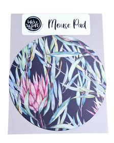 20cm Round Mouse Pad- Spiky Petal Protea with Thin Spiky Leaves | Shop ...