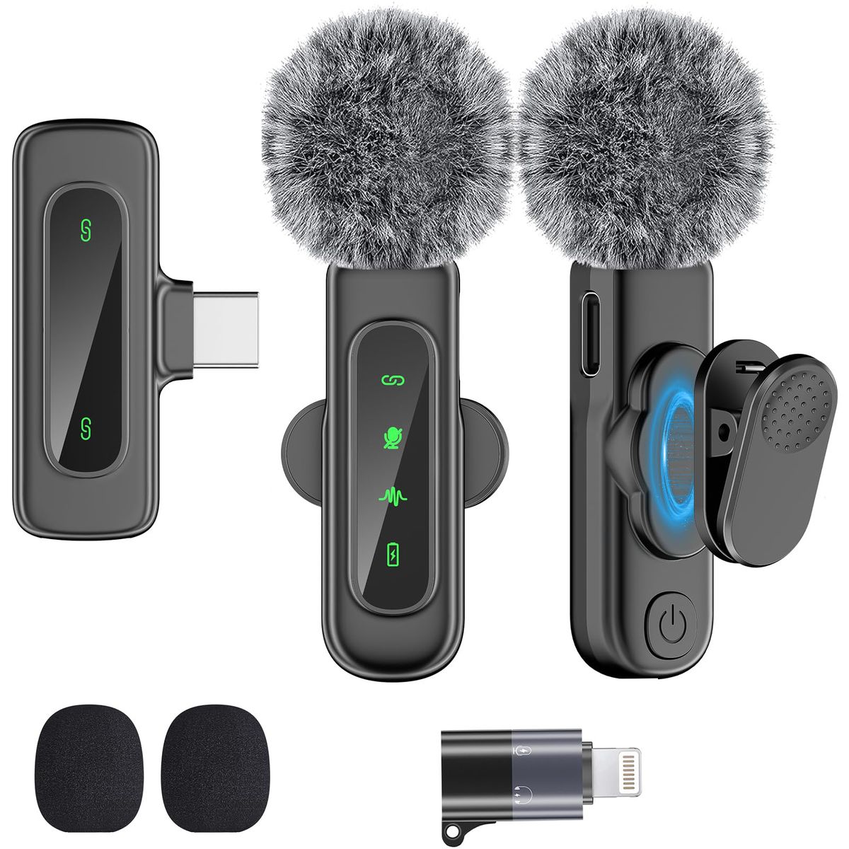 Wireless Lavalier Microphone for IOS/iPad/Android, Noise Reductio | Shop Today. Get it Tomorrow ...