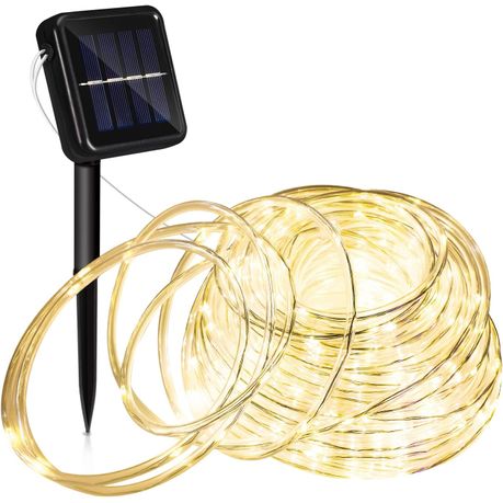 Rope Lights Solar Panel Replacement 20M Solar Led Rope Light Cool