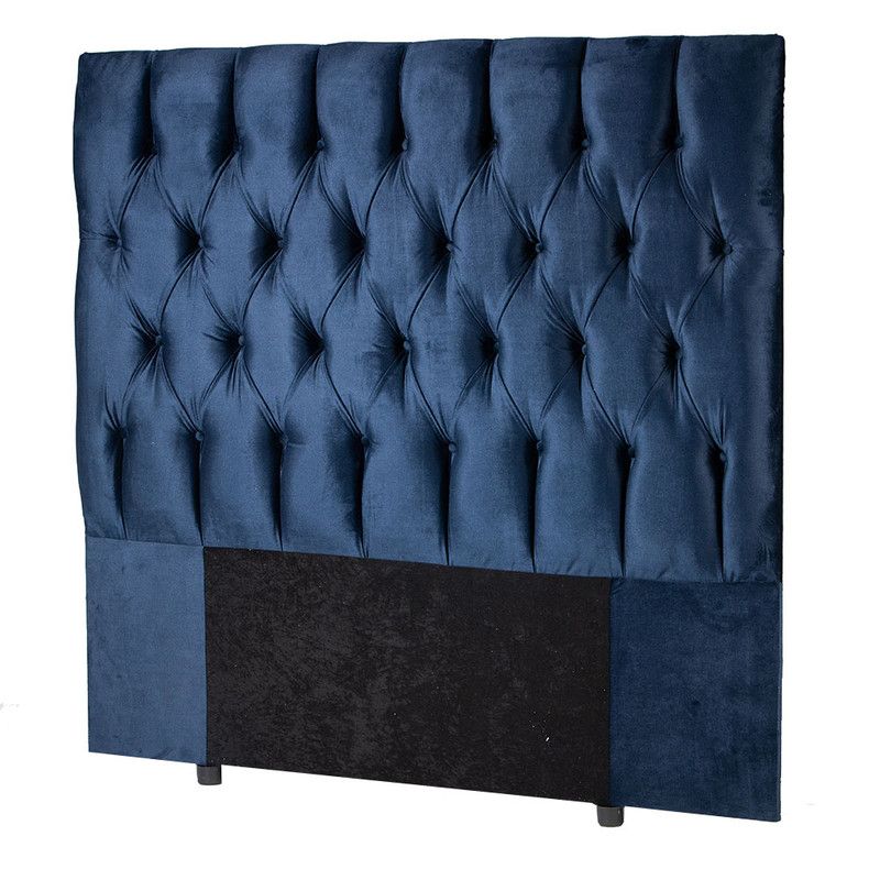 Lifestyle Modern Deep-Button Headboard - Velvet - Navy | Shop Today ...