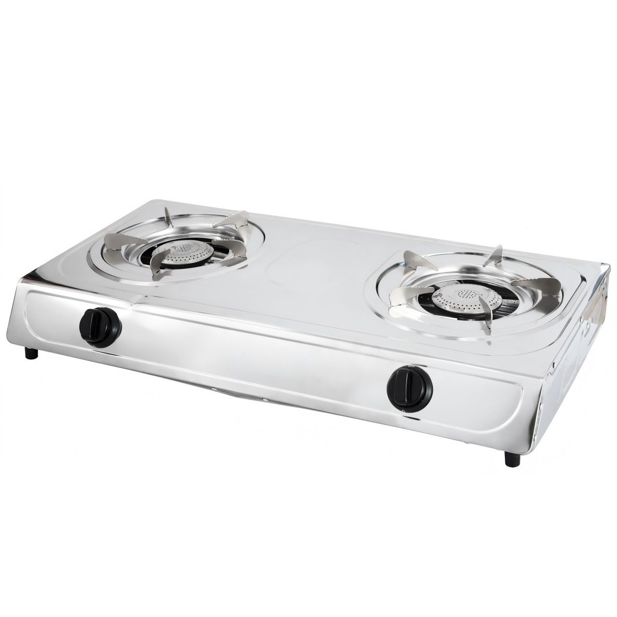 RH-2650 2Burner Stainless Steel Gas Stove Automatic Electronic Ignition ...