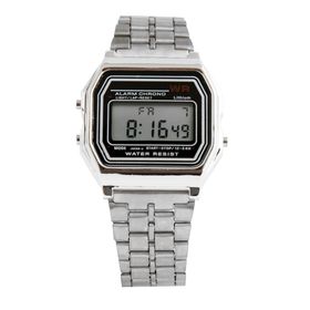Old School Signature Retro Digital Wristwatch - Silver | Shop Today ...