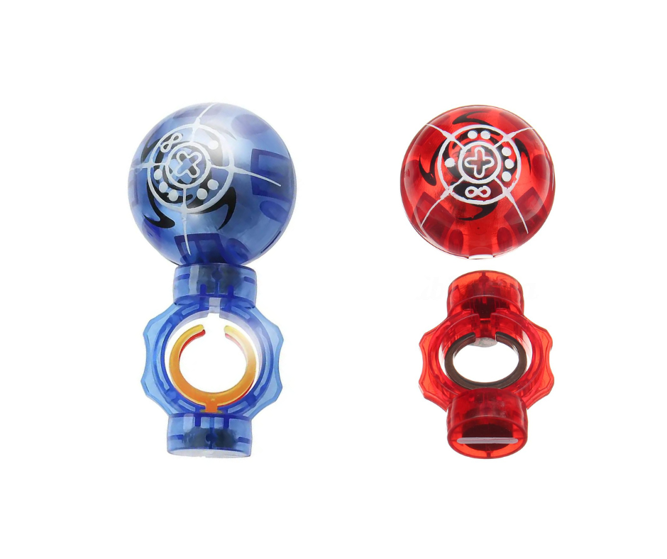 Magic Magnetic Spin Flashing Glowing Ring Ball Blue and Red 2 Pack ...
