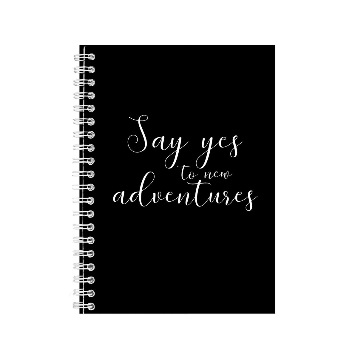 Adventures A5 Notebook Spiral Lined Motivational Sayings Graphic ...