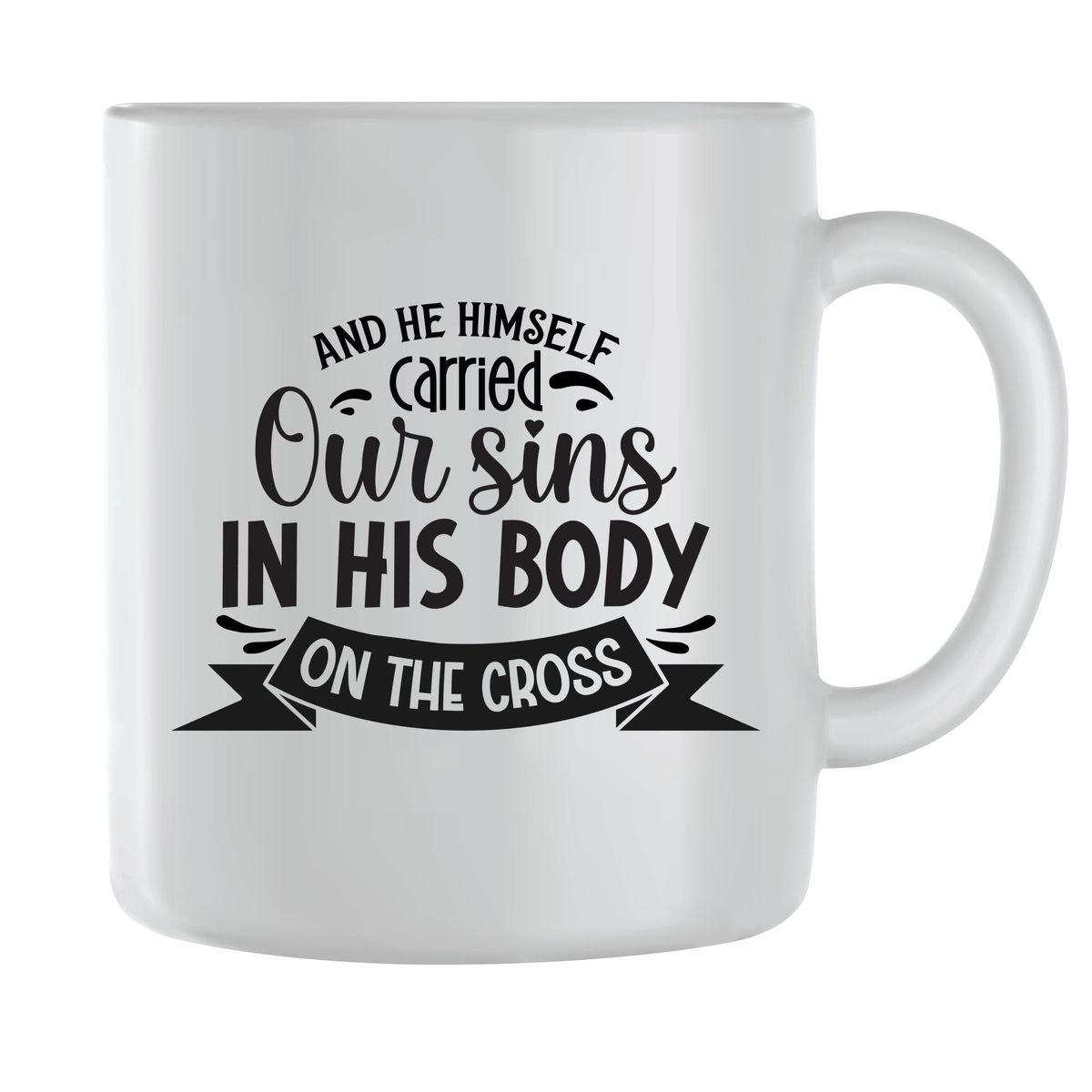 His Body Coffee Mugs for Men Women with Christian Easter Graphic Words ...
