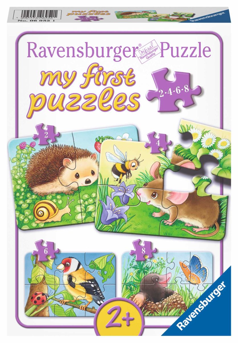 Ravensburger My First Puzzle Sweet Garden Residents 2-4-6-8 Piece ...