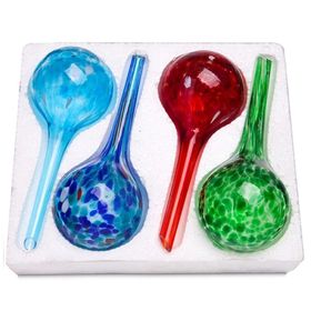 Garden Glass Water Saving Drip Irrigation Balls Set Of 4 Pro (6x15cm ...
