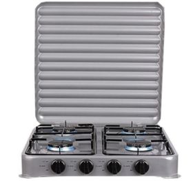 Sokany - White - 4 Plate Gas Stove with Cover | Shop Today. Get it ...