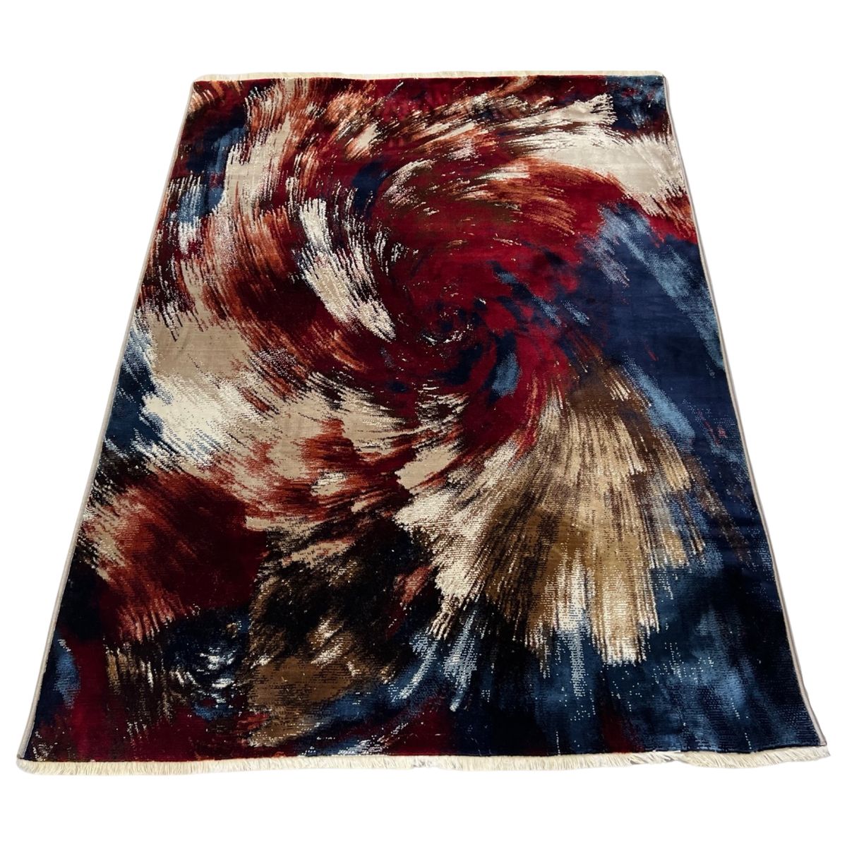 Modern Abstract Red/Beige Rug - 170 x 120 cm | Shop Today. Get it ...