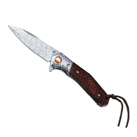 Koch Knives Premium Stainless Damascus KKGT307BR Folding Knife | Shop ...