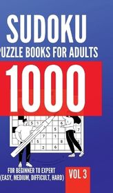 1000 Sudoku Puzzle Books For Adults For Beginner To Expert (Easy ...