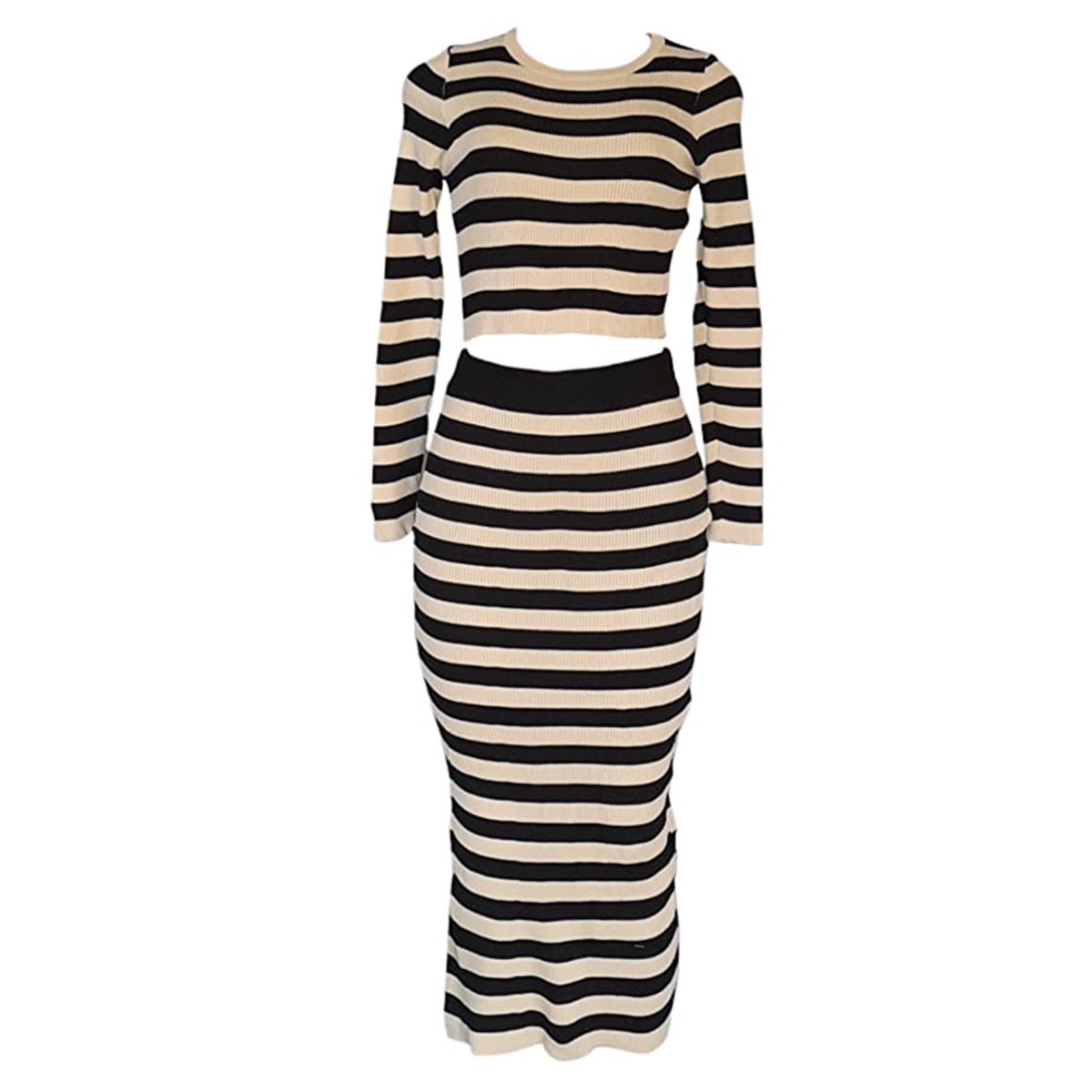 Black & White Stripe Top & Skirt Set | Shop Today. Get it Tomorrow ...