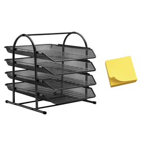 4 Tier Desk Organiser and Paper Tray with 100 x Sticky Notes | Shop ...
