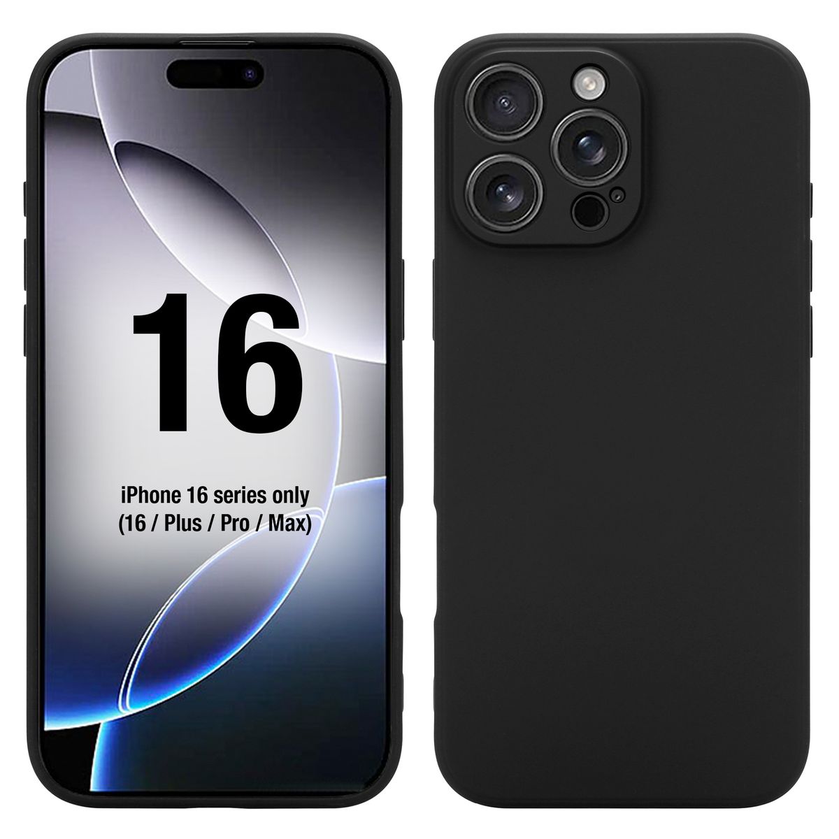EDGE EasyGrip Rubber Case & Glass Double Pack - iPhone 16 Pro / Pro Max ...