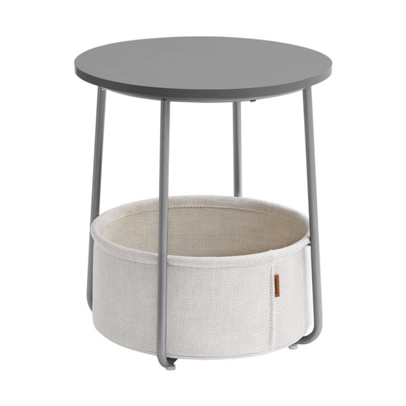 Bragg Dover Round Side End Table with Fabric Basket | Shop Today. Get it Tomorrow! | takealot.com