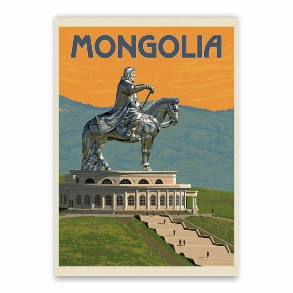 Mongolia Genghis Khan Poster - A1 | Shop Today. Get it Tomorrow ...