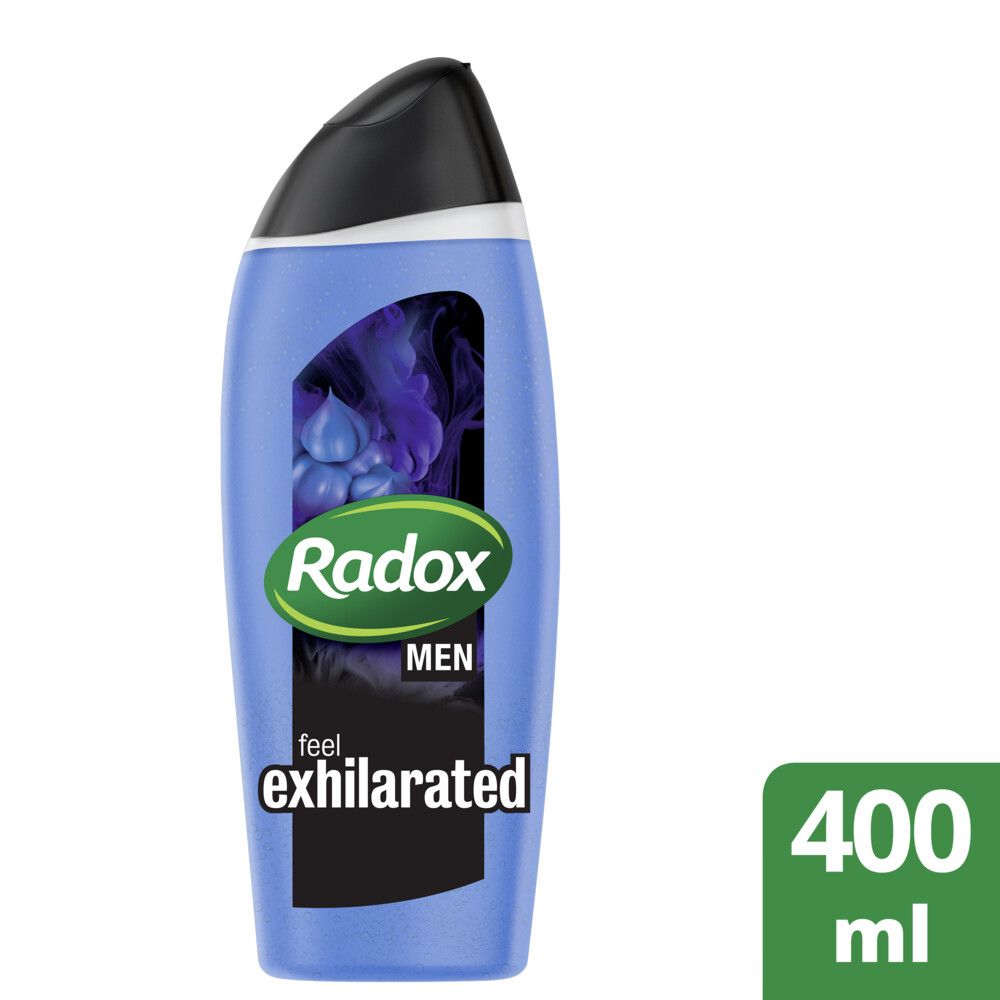 Radox MEN Feel Exhilarated Guarana and Rock Crystal Body Wash 400ml ...