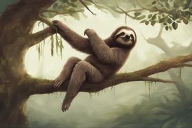 Sloth's Tree Dwelling Delight Poster - A1 Large Poster | Shop Today ...