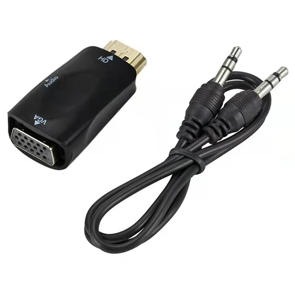 HDMI to VGA & Audio Converter-Direct Portable Cordless Adapter By (GC ...