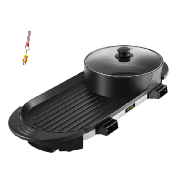 2 In 1 Electric Barbecue Portable Pan Grill | Shop Today. Get it ...