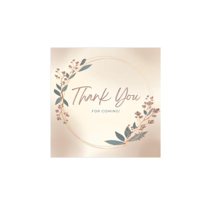 Elegant Thank You For Coming Stickers - Pack of 100 | Shop Today. Get ...