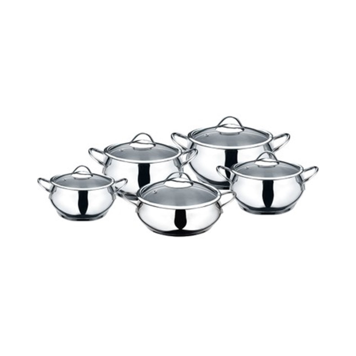 10-Piece Steel Pot Set | Shop Today. Get it Tomorrow! | takealot.com