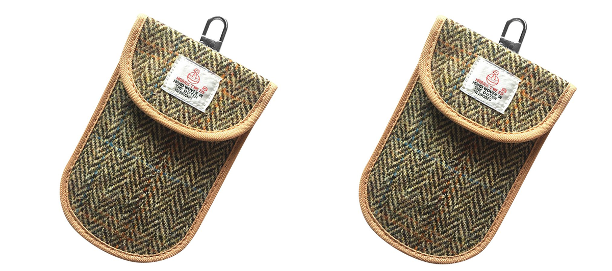2 Pack Wool Car Key Signal Blocker Faraday Fob Protector Case RF-125 ...