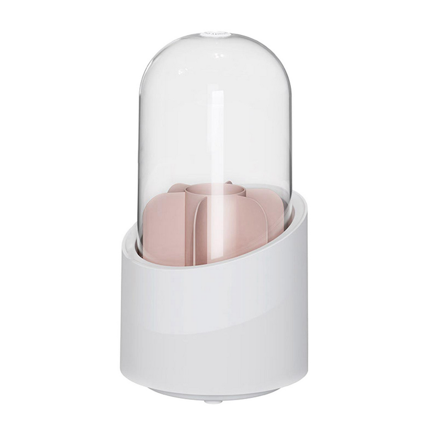 Rotating Dustproof Brush Tabletop Cosmetic Holder - Pink | Shop Today ...