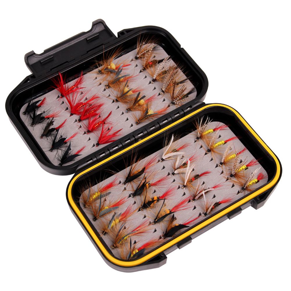 Sport 40 Piece Professional Fly Fishing Lures & Portable Travel Storage ...