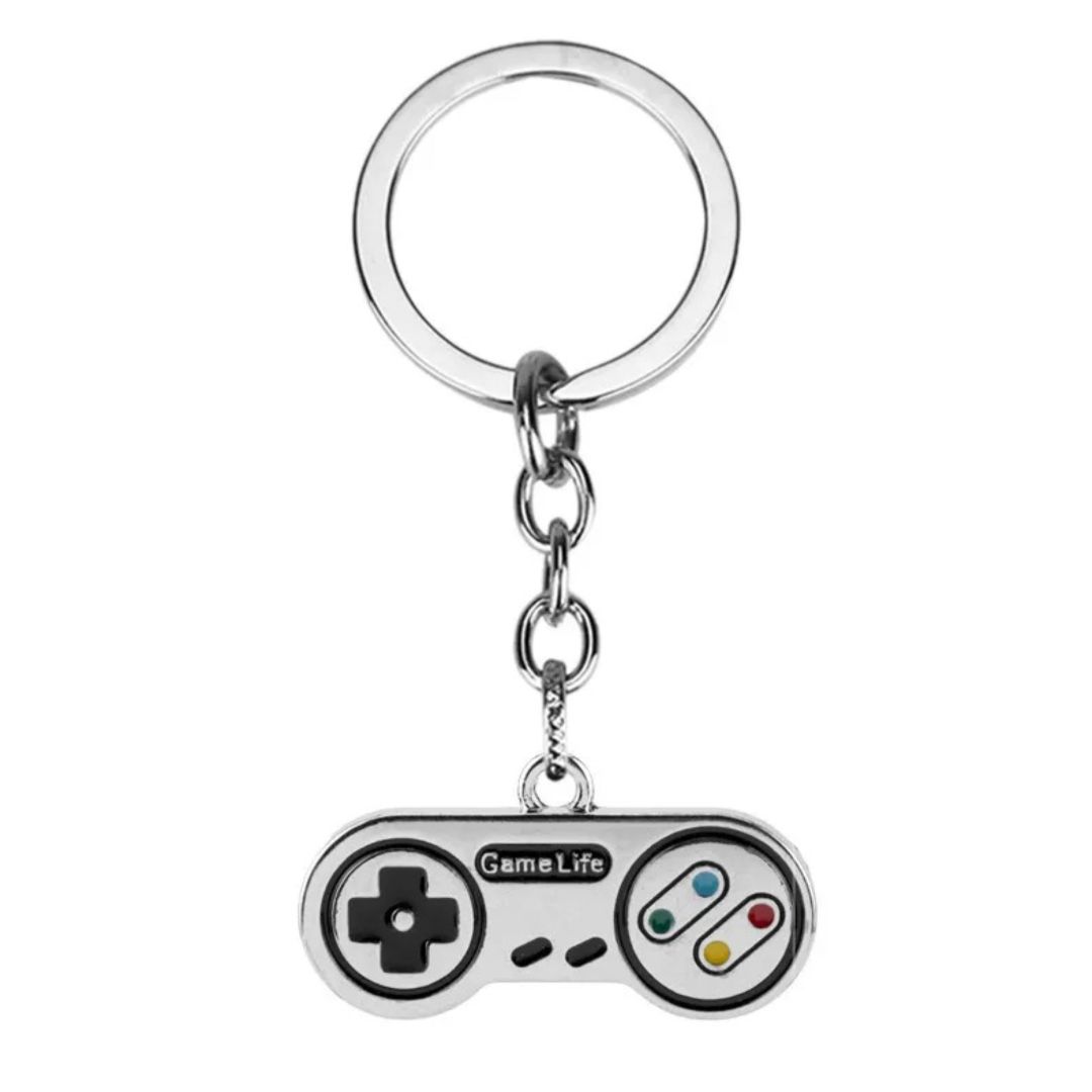 Old School Retro Console Gaming NES/SNES/PS Controller Keychain - Super ...