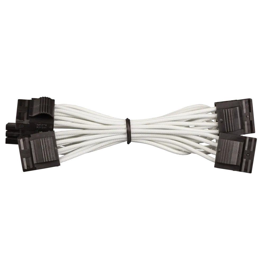 Corsair Individually Sleeved Peripheral Cable, Type 4 Gen3 White | Shop ...