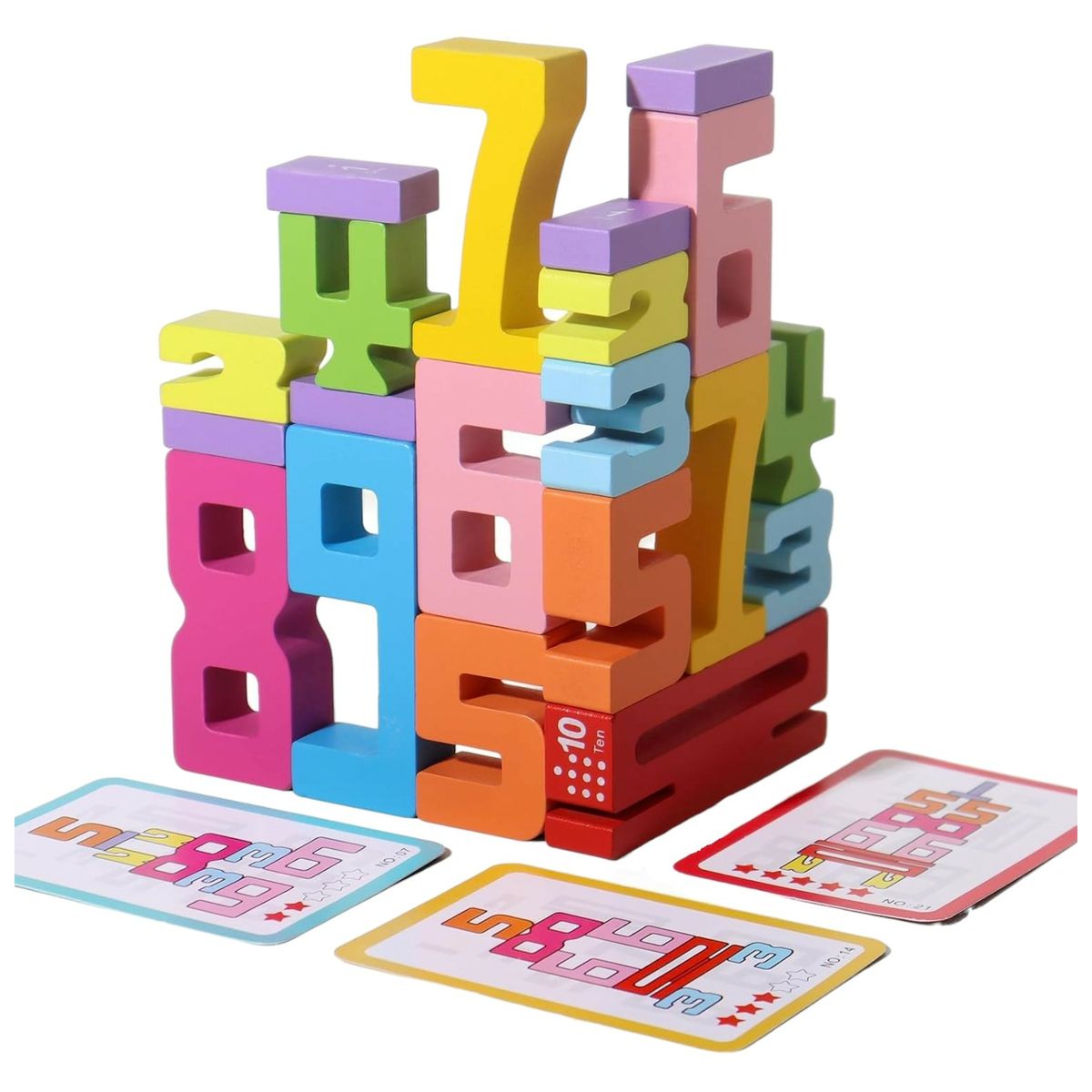 Montessori MathBlocks Kids Wooden Number Learning Educational Puzzle ...