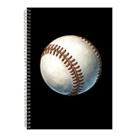 Ball A4 Notebook Spiral and Lined Baseball Graphic Softball Notepad ...