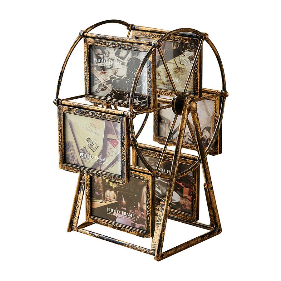 5-Inch Embossed 360-Degree Rotating Windmill Photo Frame Combination ...