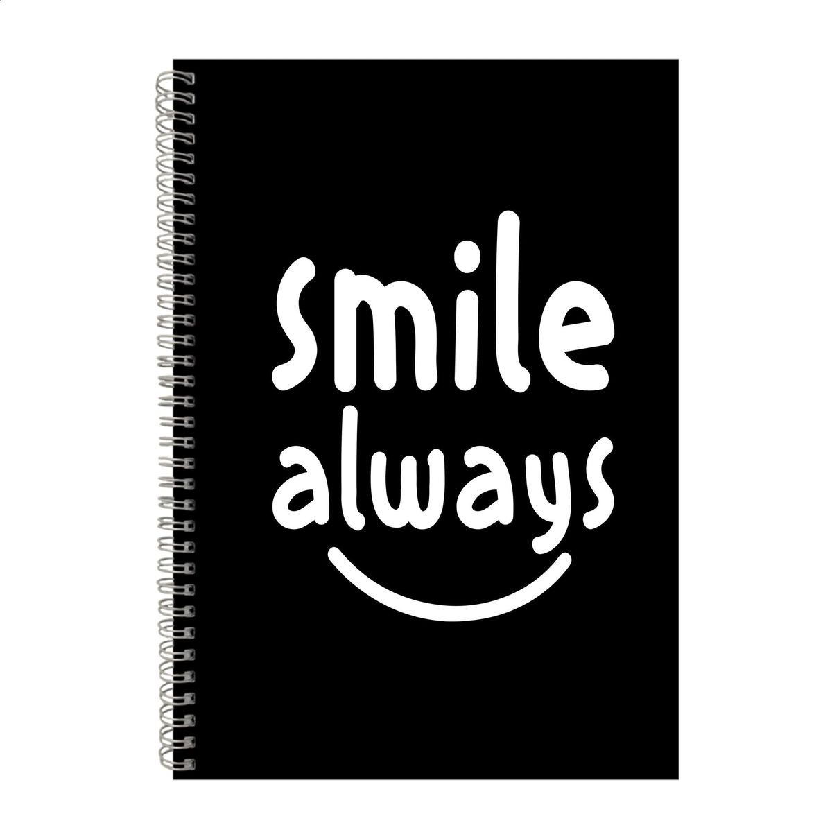 Smile A4 Notebook Pad Lines Trendy Motivational Graphic Design Present ...
