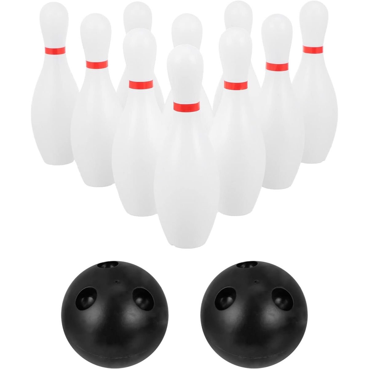 12 Piece Bowling Sets Toy for Kids Pins and Balls Play Time Indoor ...