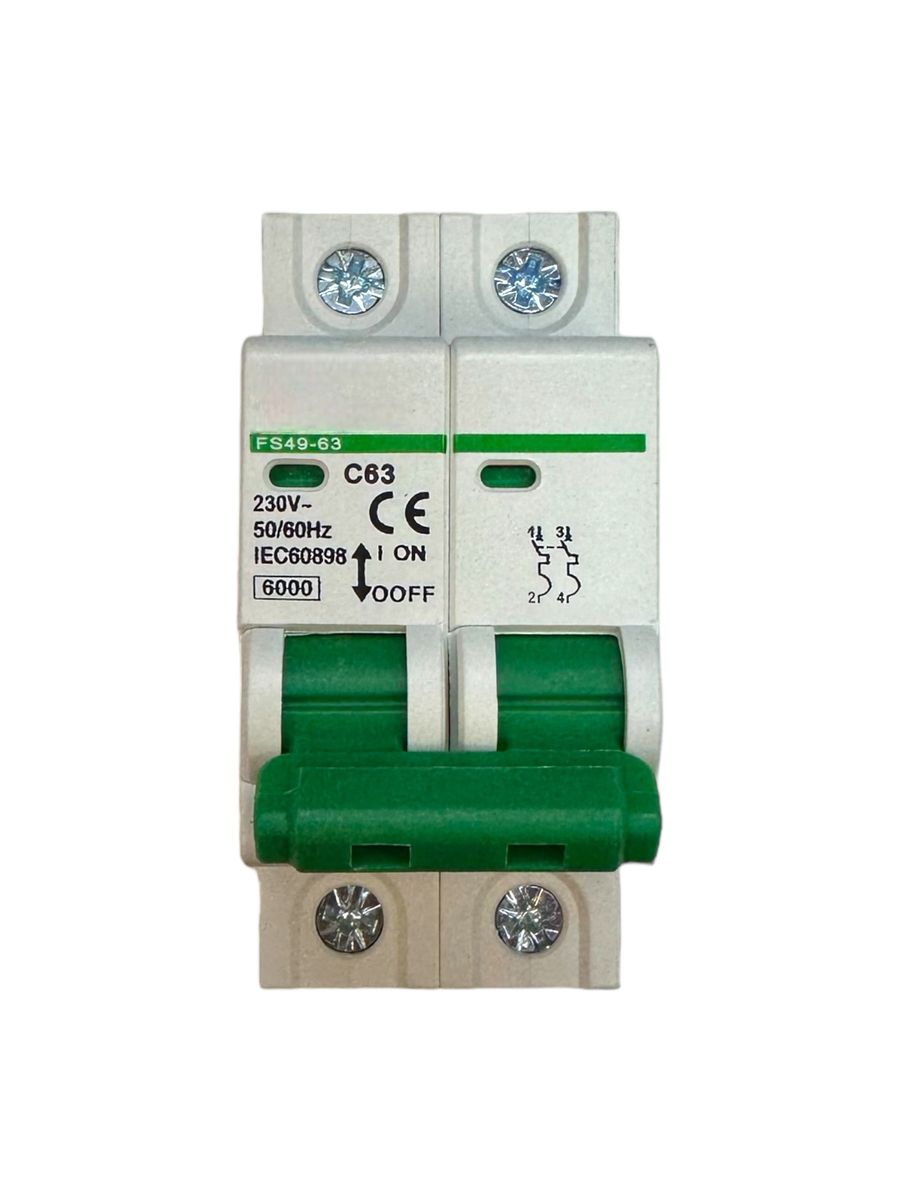AC 63A 2 Pole Circuit Breaker -MRUL | Shop Today. Get it Tomorrow! | takealot.com