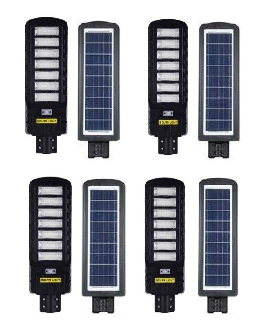 4X 700W JT CLEAR Integrated All In One Outdoor Solar LED Street Lights