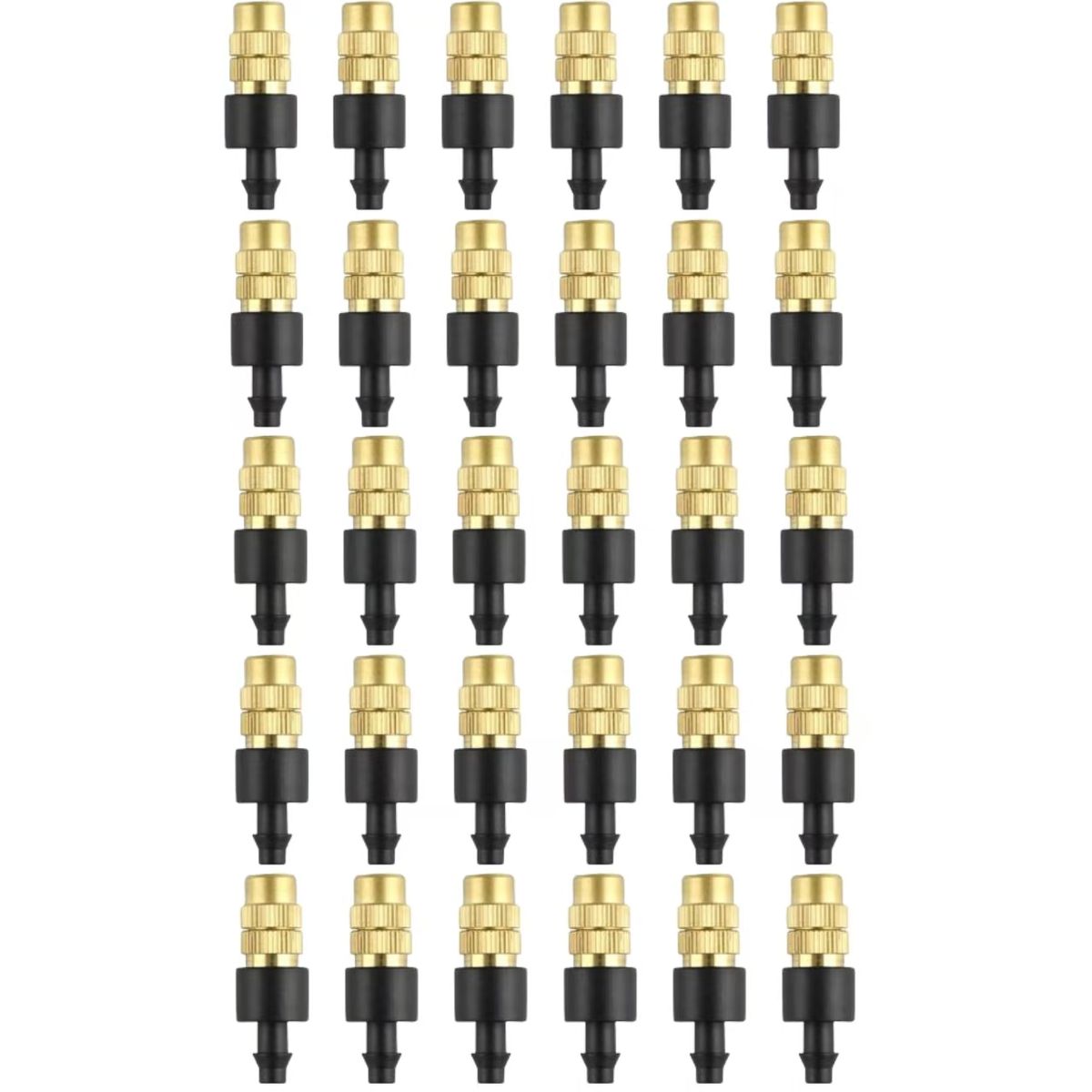 30 Pack Drip Irrigation Spray Emitters, Adjustable Atomizing Cooling ...