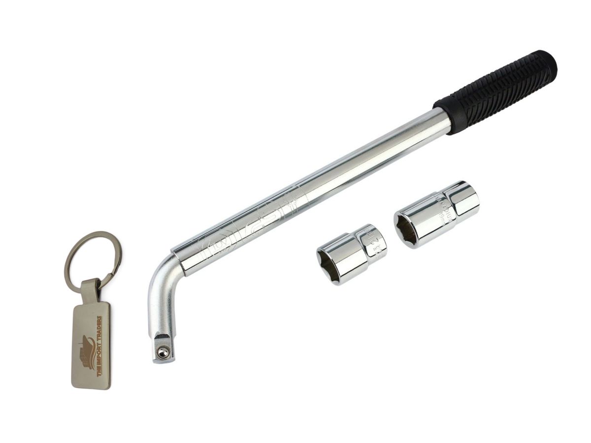 Telescopic L Type Wheel Spanner Rubber Grip With TIT Keychain | Shop ...
