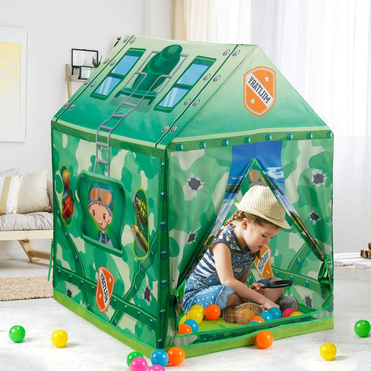 Kids Military Playhouse Tent - Shop Now for Best Deals - Click Now