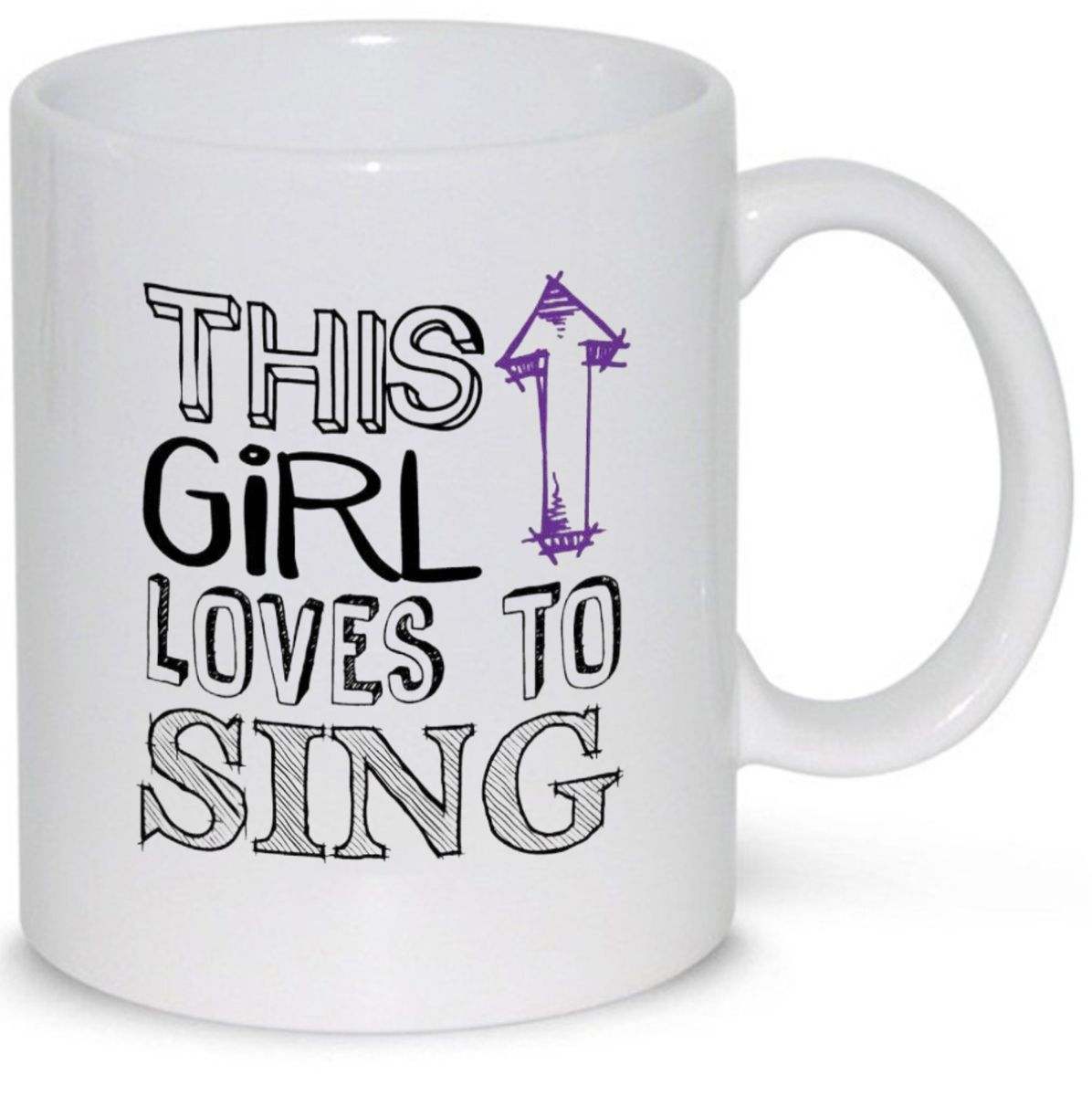 This Girl Loves To Sing Birthday Christmas Singer Music Gift Mug | Shop ...