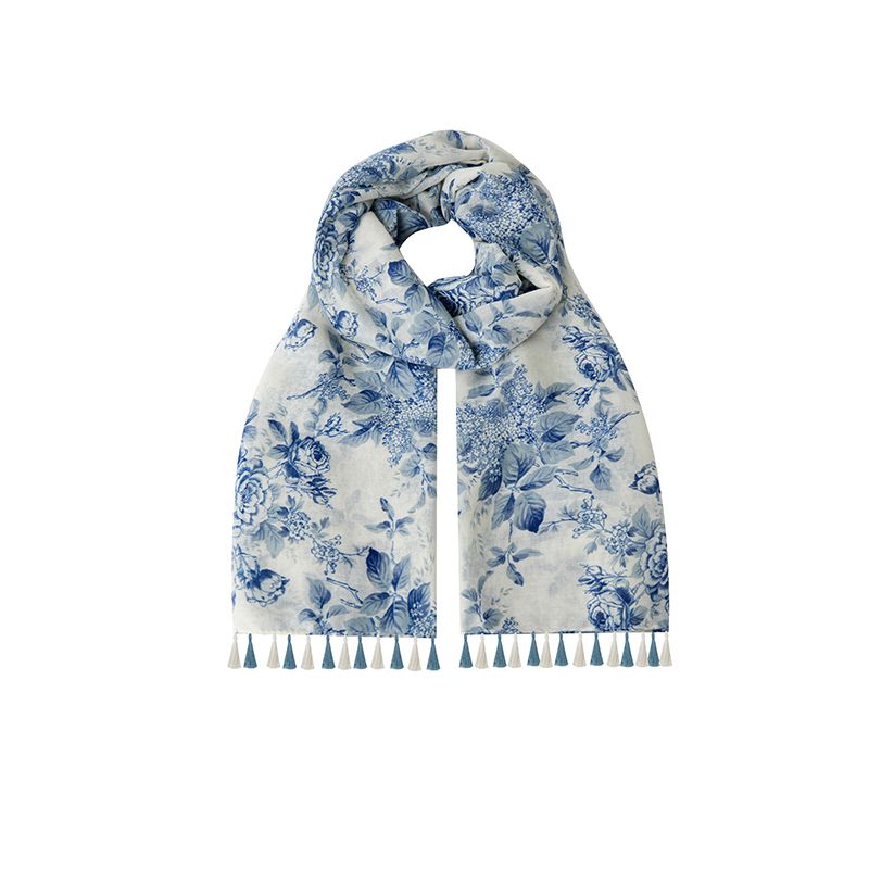 Delft Flowers Scarf - Blue | Shop Today. Get it Tomorrow! | takealot.com